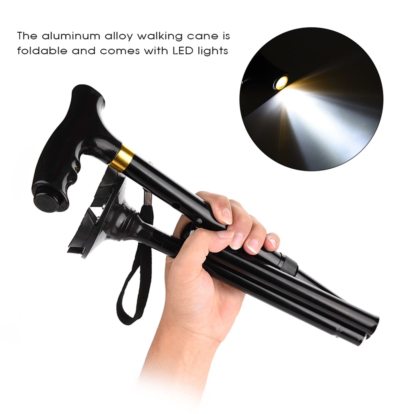 Click here for Lafgur Walking Cane With Led  Walker Rod aluminum... prices