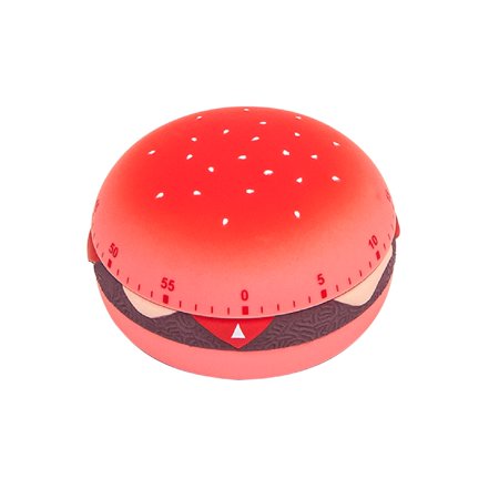 ALmi 4 Colors Timer Clock Reminder Wind Up Hamburger Shape Cooking ...