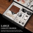 Cologne Organizer for Men, 3-Tier Cologne Perfume Storage,Solid Wood ...