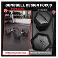 45 lb Dumbbell Set, Rubber Hex Dumbbell - Home Gym Weights for Men ...