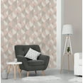 Brewster Delano Rose Structured Geo Wallpaper - Walmart.com