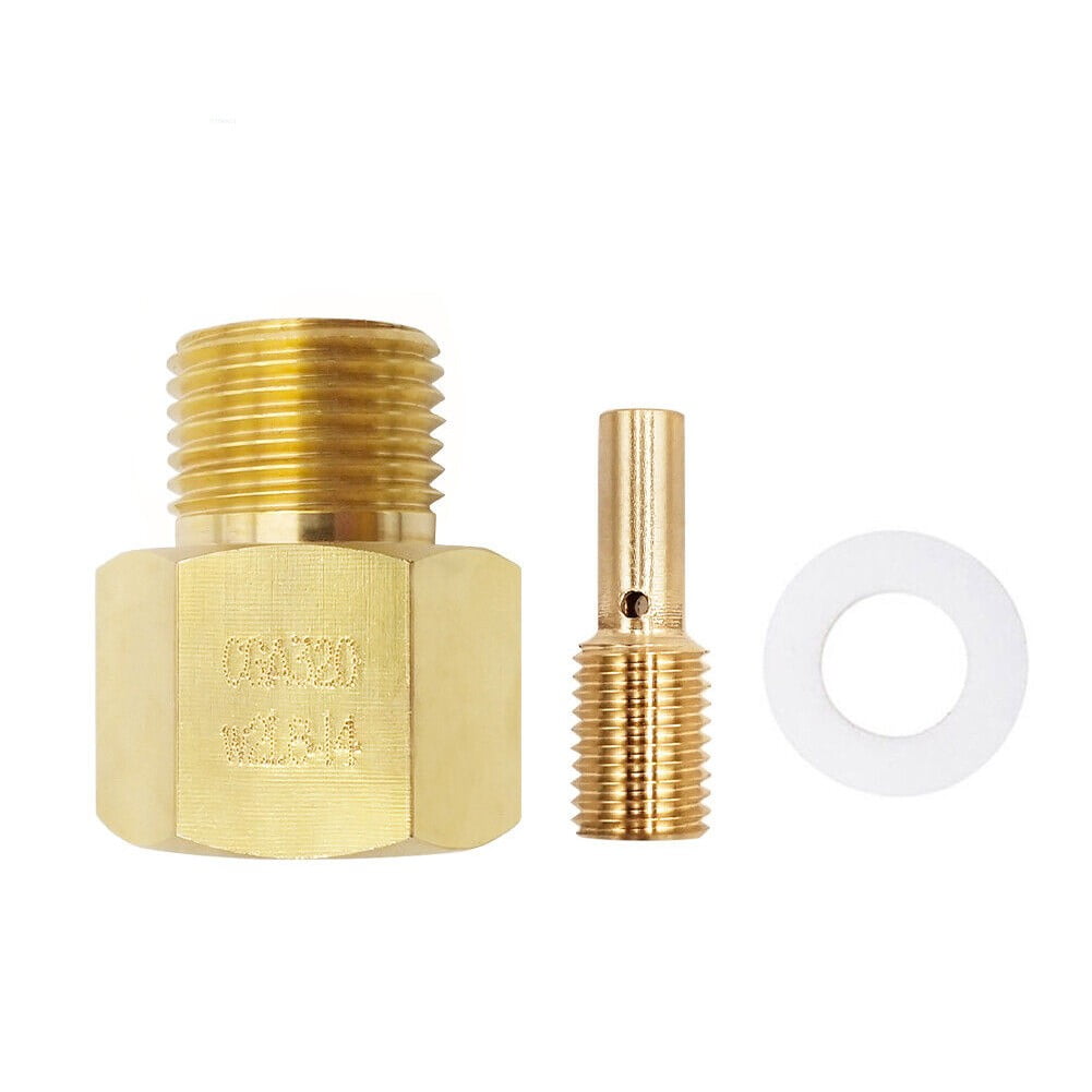 Machine Co2 Cylinder Adapter Converter To W21.8 for Homebrew Beer Corny Keg - Walmart.com