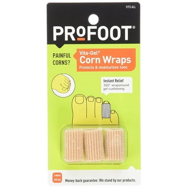 Profoot Care Vita-Gel Corn Wraps Pack of 3 HSA/FSA Eligible - Walmart.com