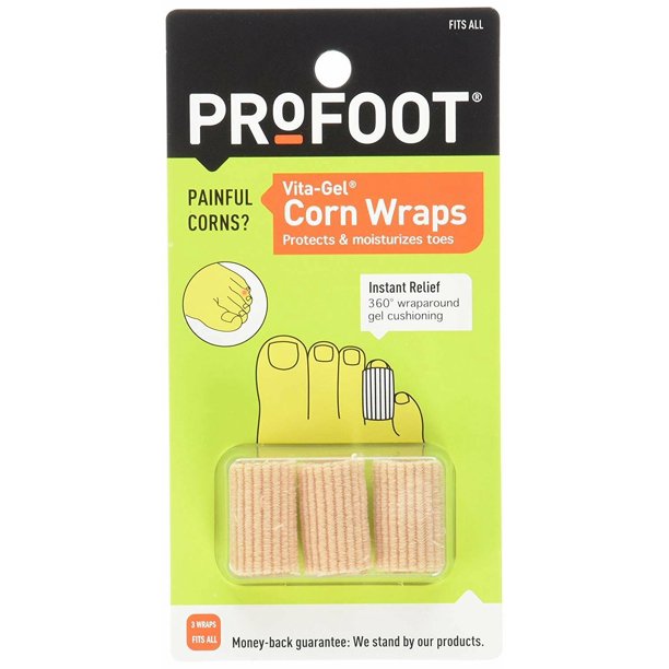 Profoot Vita-Gel Corn Remover Wraps Toe Pain Instant Relief, 3ct, 4 ...