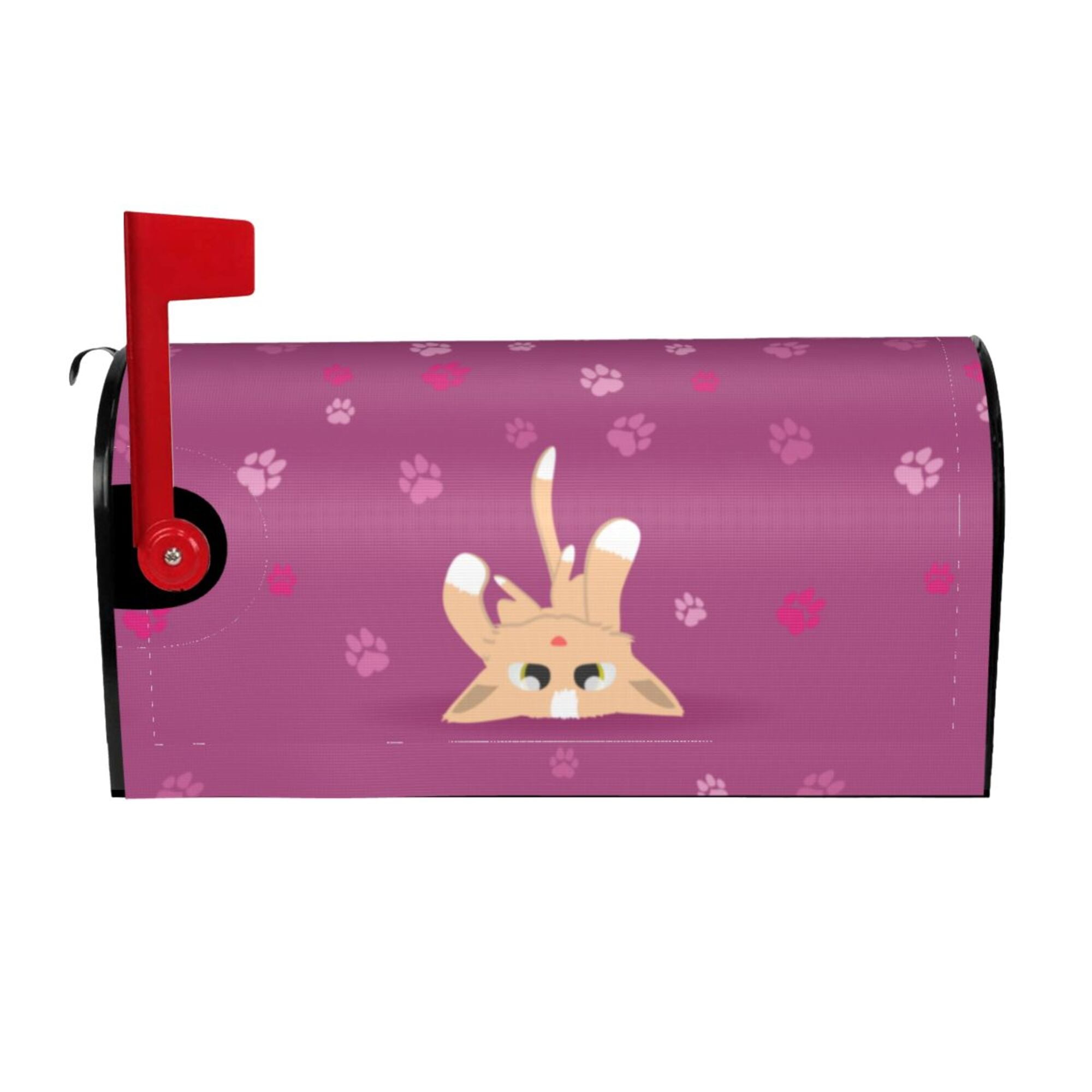 TEQUAN Cartoon Cat Cute Kitten Magnetic Mailbox Cover, Mailbox Wraps ...