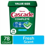 Cascade Total Clean ActionPac Dishwasher Detergent Pacs Lemon Scent ...