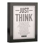 DaySpring - Just Think Inspirational Wall Plaque, 8" x 7" - Walmart.com