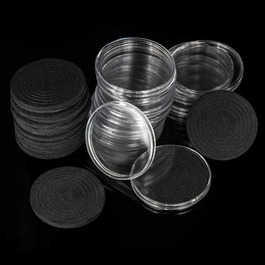 Limei 46mm Coin Capsules, with Protect Foam Gasket Coin Holder Case for ...