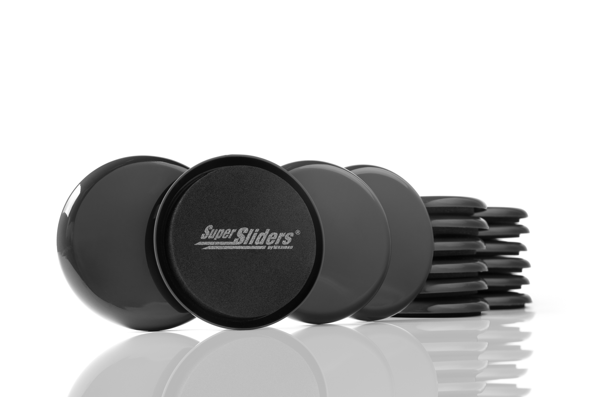 Super Sliders 3 1/2" Reusable Furniture Sliders, Carpet, Black (16 Pk ...