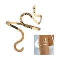Adjustable Floral Butterfly Arm Cuff With Geometric Design Open Cuff ...