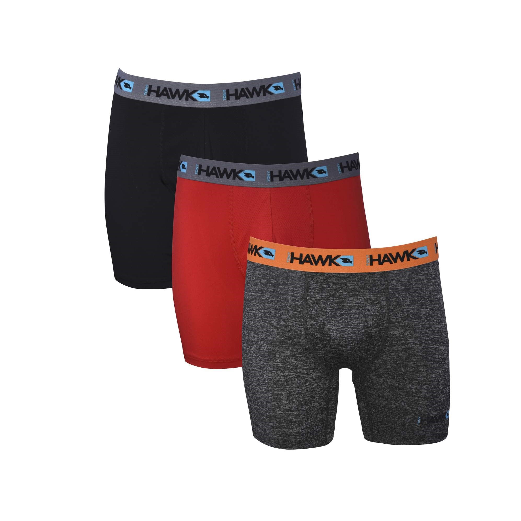 Tony Hawk - Tony Hawk Mens Performance Underwear - 3-Pack Stretch ...