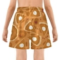 BZSMCE Swim Shorts Pumpkin Pie Leaves Pattern For Quick-Dry Shorts With ...