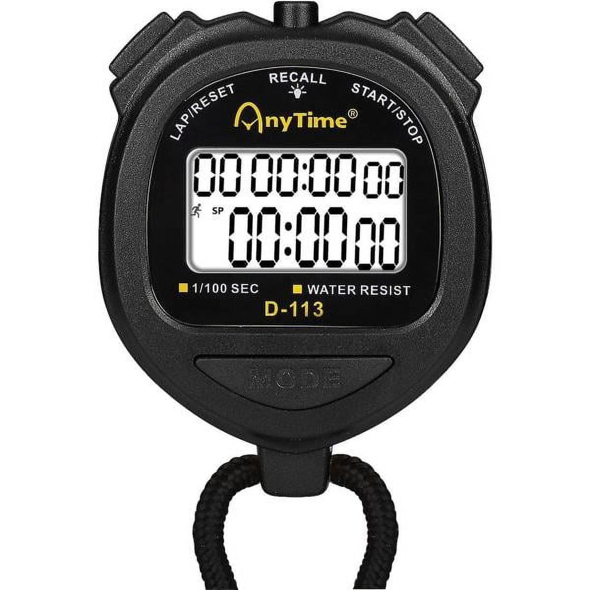 Digital Stopwatch Timer Clock Countdown Stopwatch Water resistant with ...