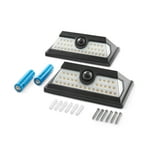 Hyper Tough Solar Outdoor Motion LED Security Light with Linkable ...