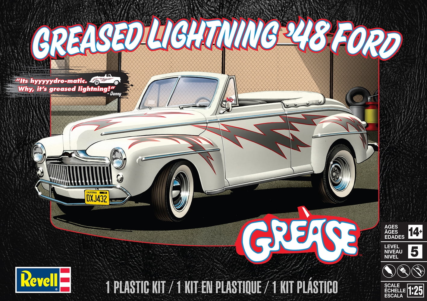 Plastic Model Kit-Greased Lightning '48 Ford Convertible - Walmart.com