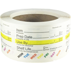 Dissolvable Shelf Life Food Prep Rotation Labels, 1 x 2 Inches in Size ...