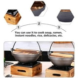 HOMEMAXS Japanese Style Hot Pot for Kitchen Use Assorted Color Nonstick ...