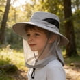 Breathable Mesh Sun Hat for Men Women, Mosquito Protection Fishing Cap ...