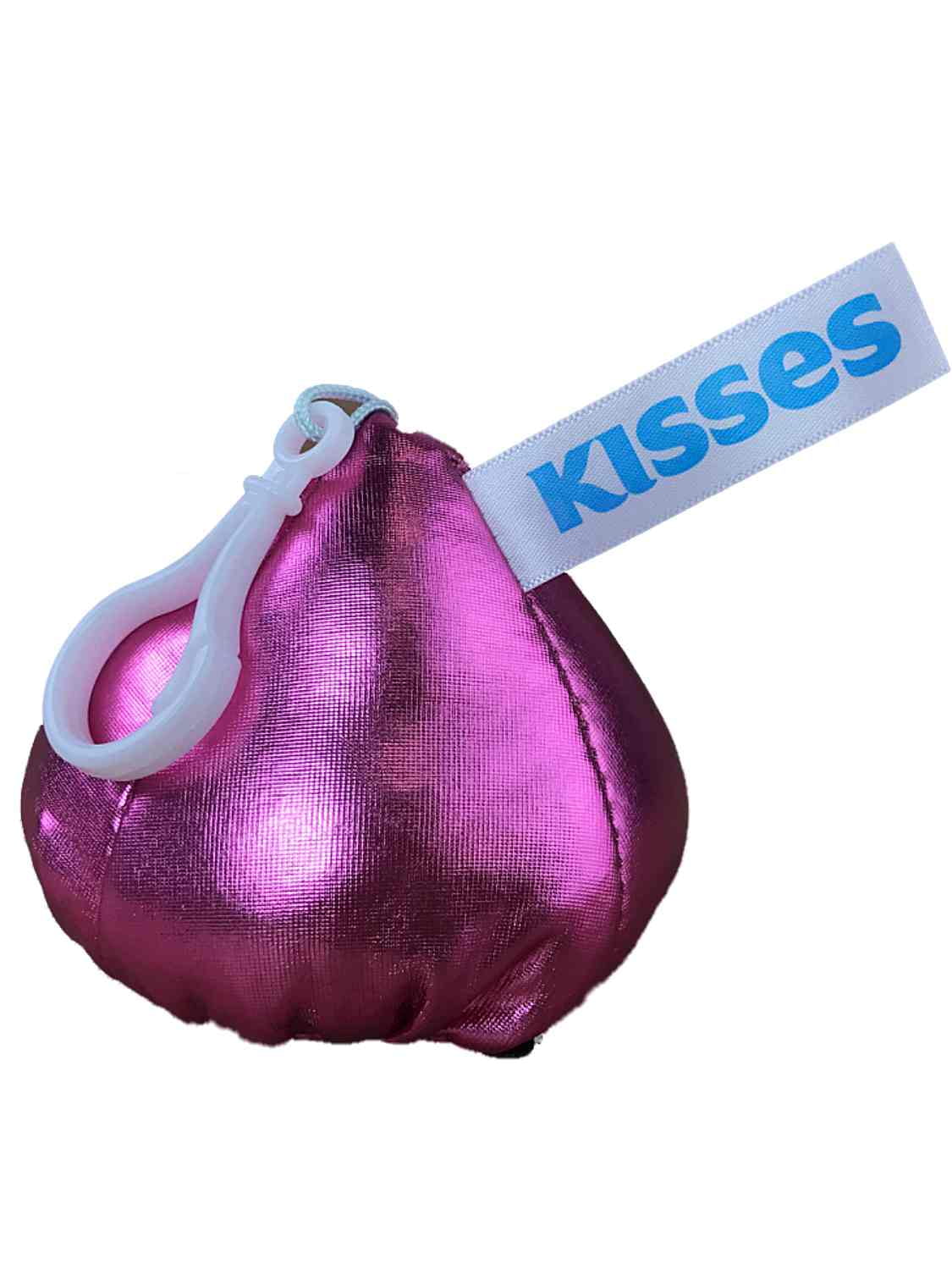 Hershey Kiss Shimmering Plush 3 inch Stuffed Pink Valentine Kiss With ...