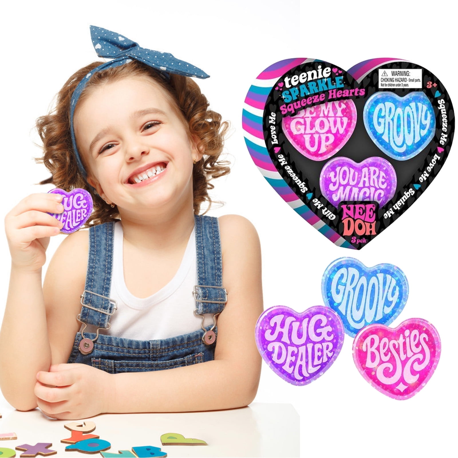 Click here for Needo Heart Squeeze Sensory Toys Set Of 3  Slow Ri... prices