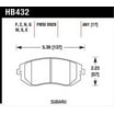 Hawk 03-05 WRX / 08 WRX D929 HP+ Street Front Brake Pads Fits select ...