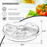 Chef's Star Clear Extra Large Acrylic Appetizer Serving Tray, 8 ...