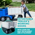 Kid Trax Semi-Truck and Trailer Ride-On Toy, Blue - Walmart.com