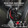 All-metal ball-handle style car keyless start button rocker start cover ...