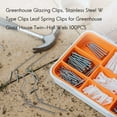 Greenhouse Glazing Clips, Stainless Steel W Type Clips Leaf Spring ...