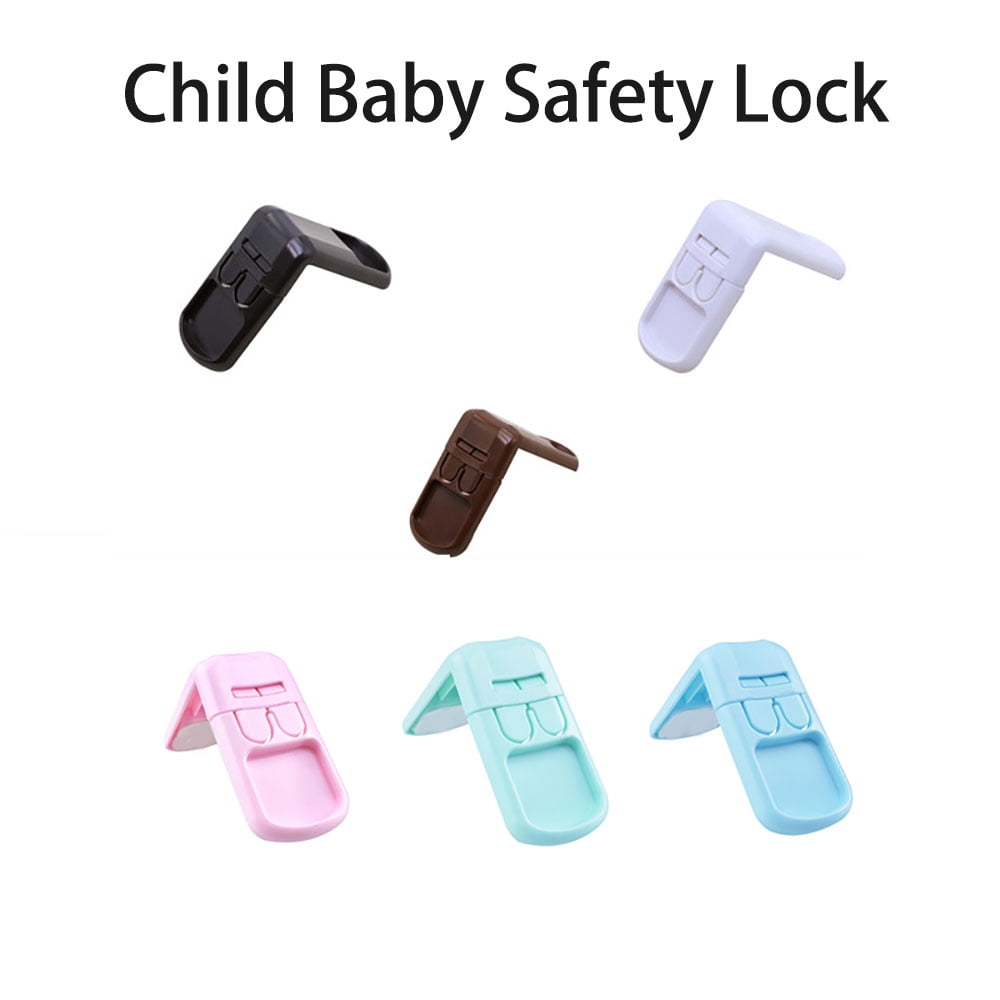 tooloflife 1/5 Pcs Baby Child Safety Locks Double Buckle Drawer Corner ...