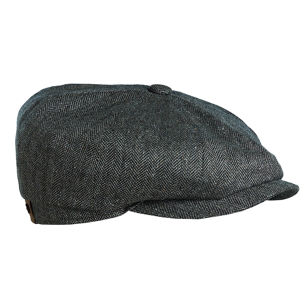 Stetson - Stetson Designer Men's Hatteras Silk Flat Cap Black M ...