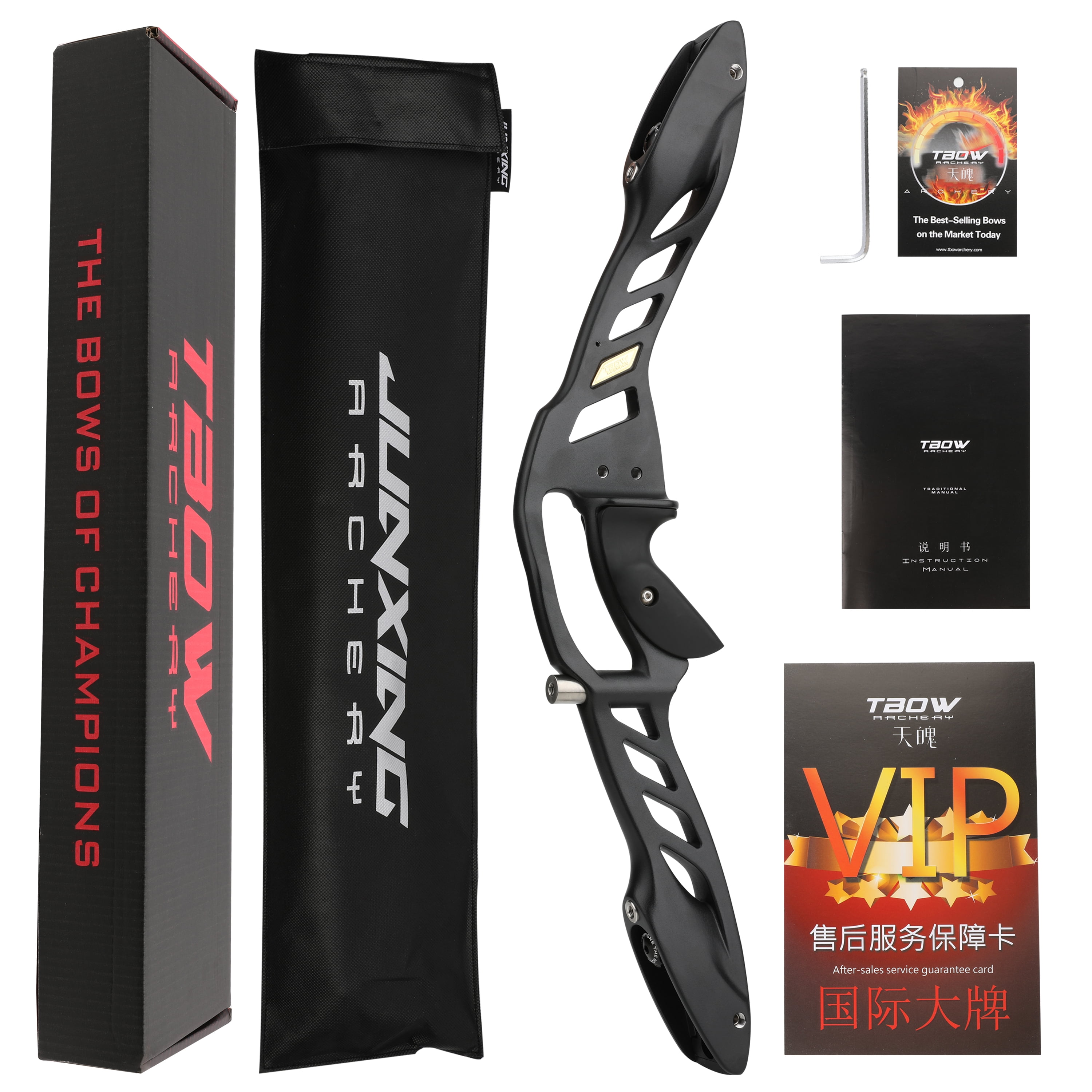 JUNXING H9 Archery 25 Inch Recurve Bow Riser ILF Interface Right Hand ...