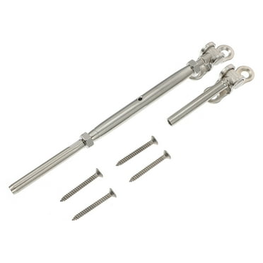 Cable Railing kit Stainless Steel Turnbuckle Tensioner 1/8"for Wood ...