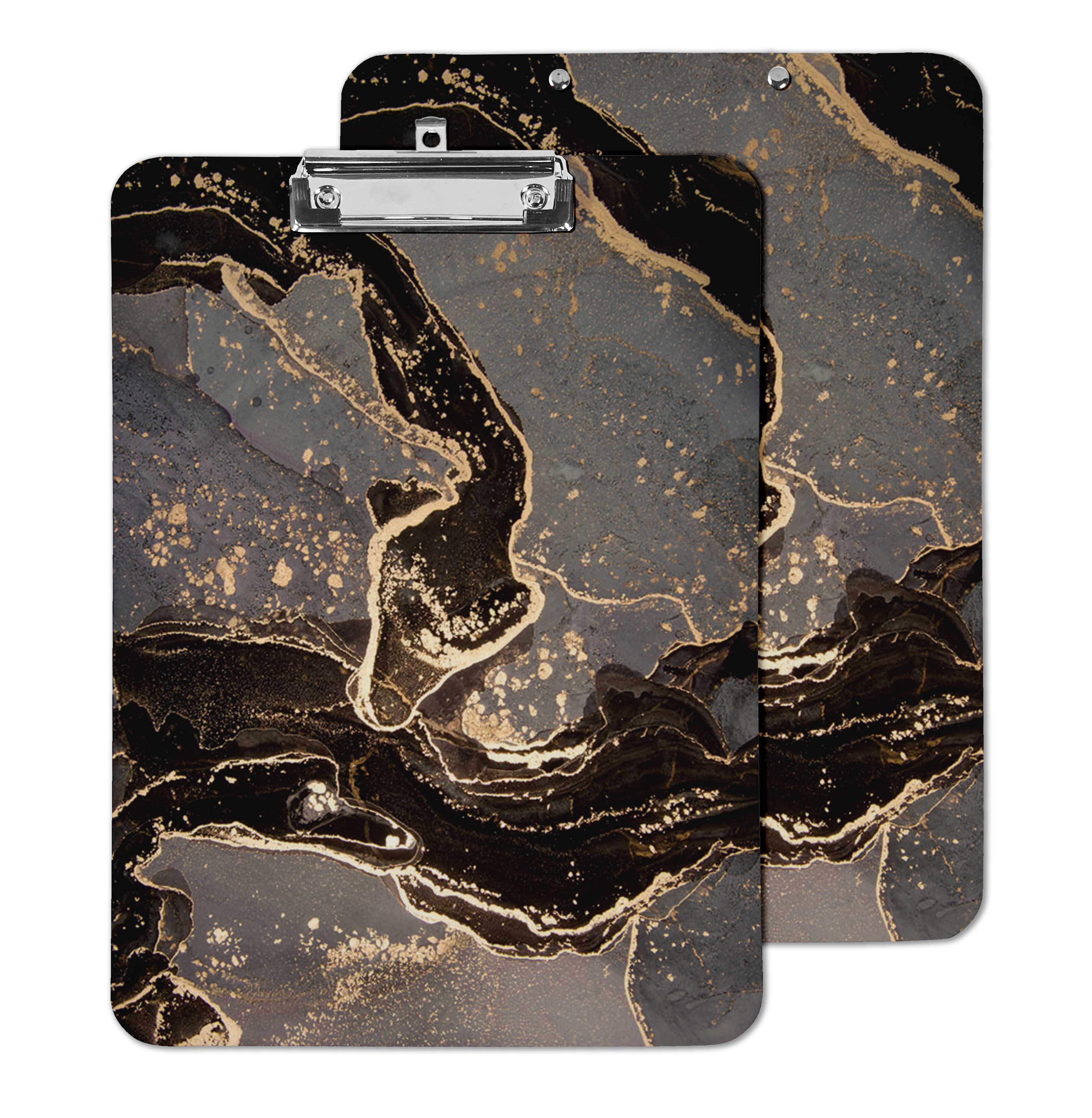 Inkdotpot Dry Erase Double Sided Clipboard Marble Watercolor Printed ...