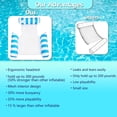 Pool Float Adult 4-in-1 Inflatable Water Hammock Floating Chair Lounger ...