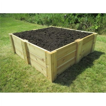 Infinite Cedar RB2x8x16.5 Deep Root Cedar Raised Garden Bed, 2 ft. x 8 ...