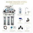 Ukoke 6 Stages Reverse Osmosis, Water Filtration System, 75 GPD with ...
