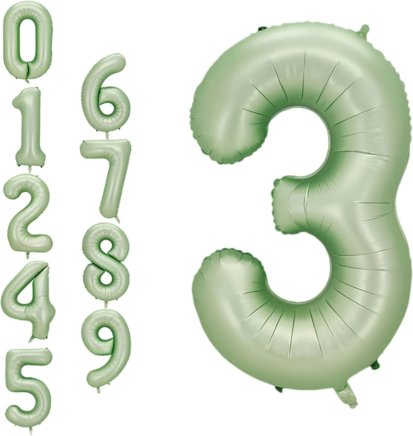 shiyou-40 Inch Number Balloons 3rd Green Number Aluminum Foil Balloon ...