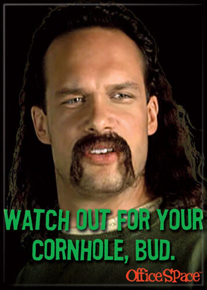 Office Space Lawrence Cornhole 3.5 x 2.5 Magnet - Walmart.com