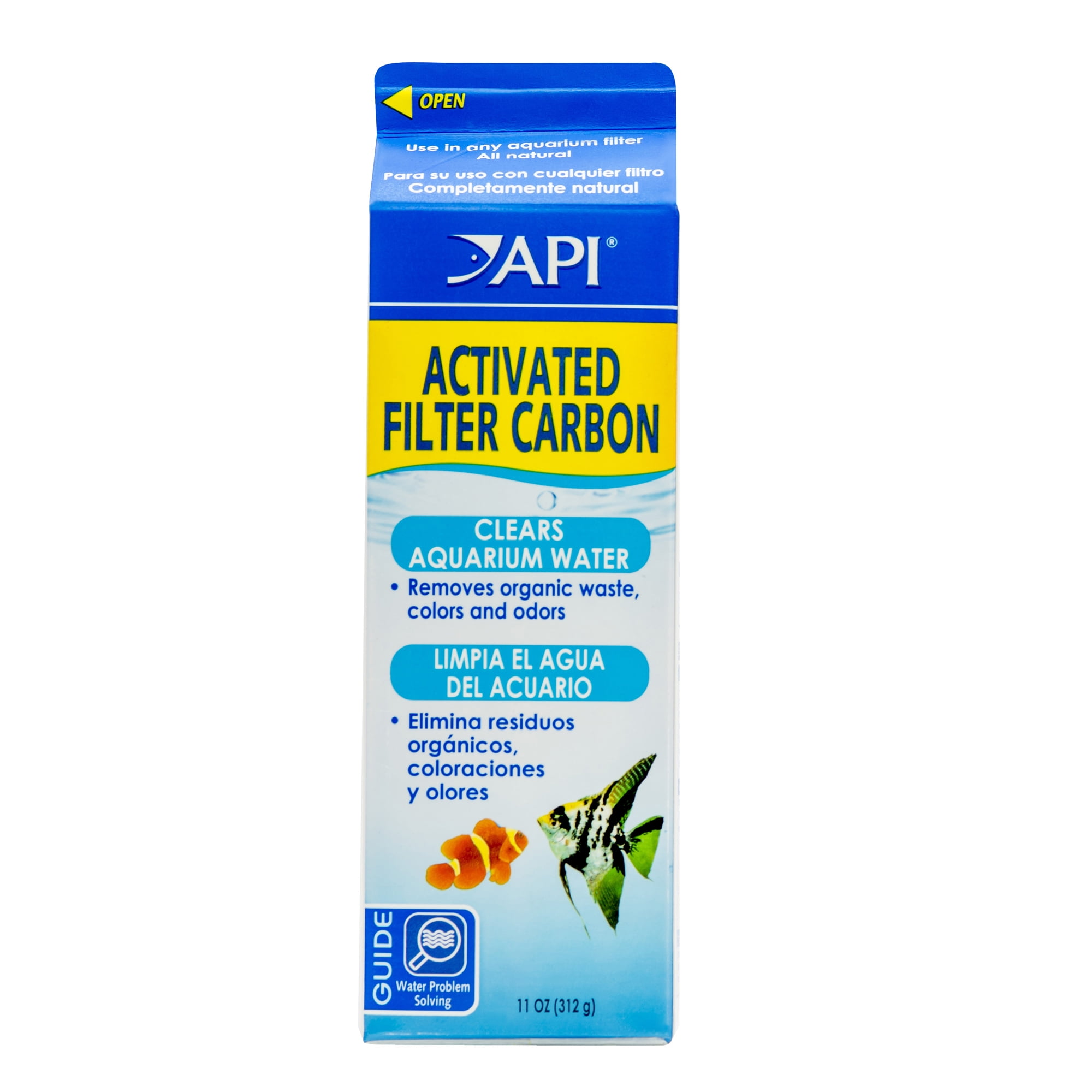 API Activated Filter Carbon, Aquarium Filtration Media, 11 oz - Walmart.com