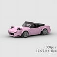 City Speed Convertible MOC Old Car Super Race Vehicle Model Building ...