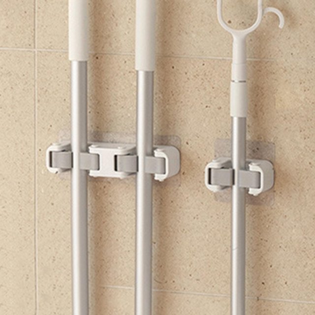 Wall Mounted Mop Holder Storage Tool Racks Multipurpose Broom Holder ...