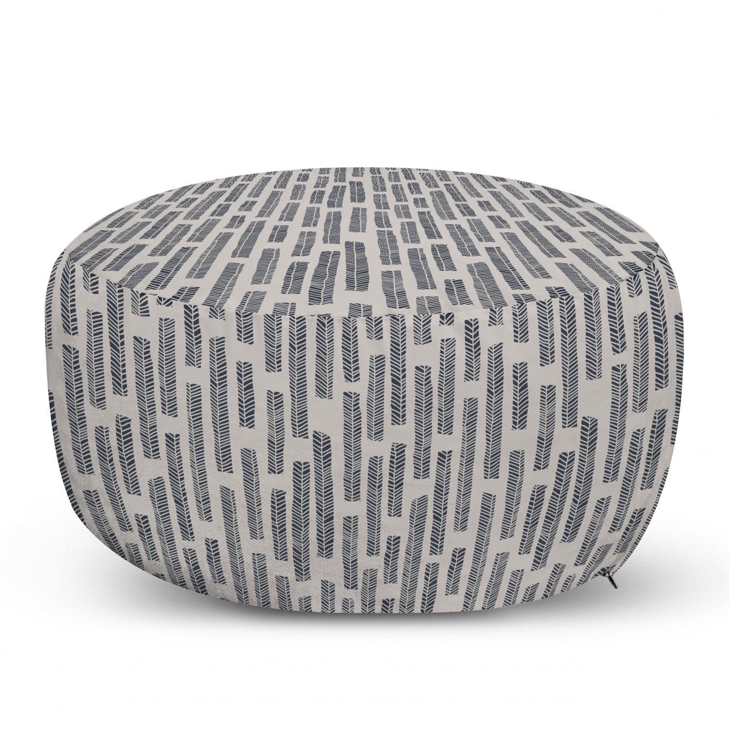 Tribal Pouf Cover with Zipper, Traditional Aboriginal Art with Ethnic ...