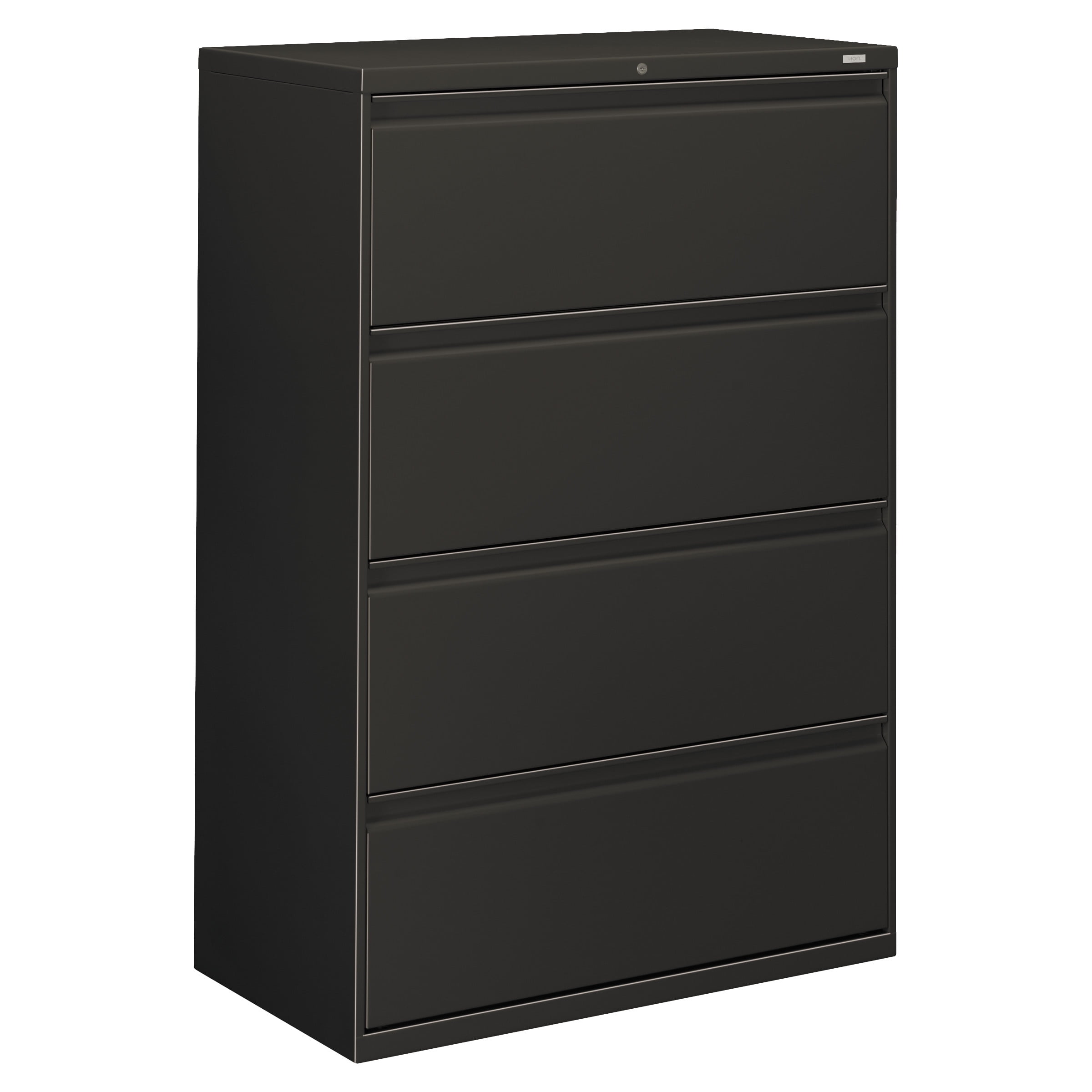 HON 4 Drawers Lateral Lockable Filing Cabinet, Charcoal - Walmart.com