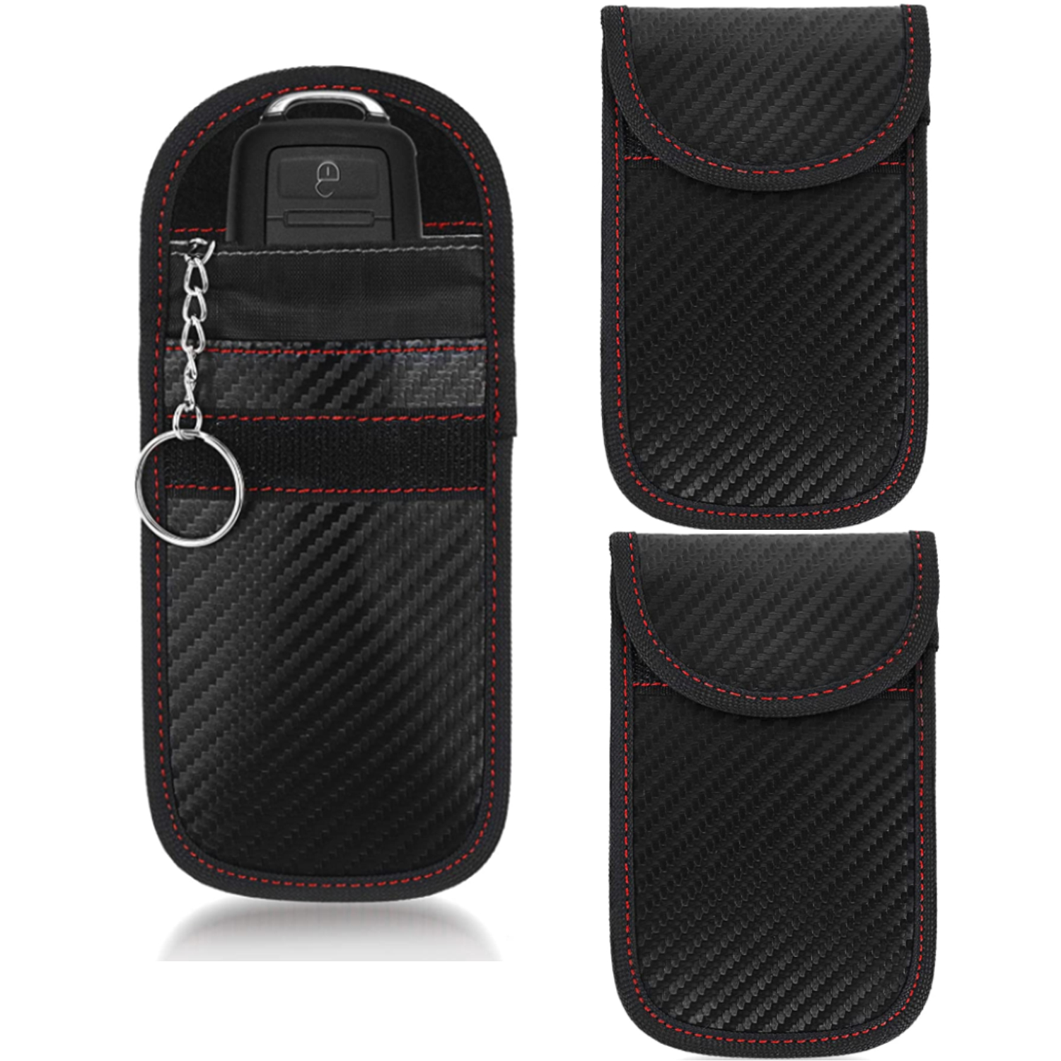 Scheam 3Pcs Car Key Fob Protector Faraday Bag for Key Fob Car Signal ...