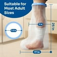 Conkote Adult Waterproof Leg Cast Cover for Shower & Bathe, 26" x 17 ...