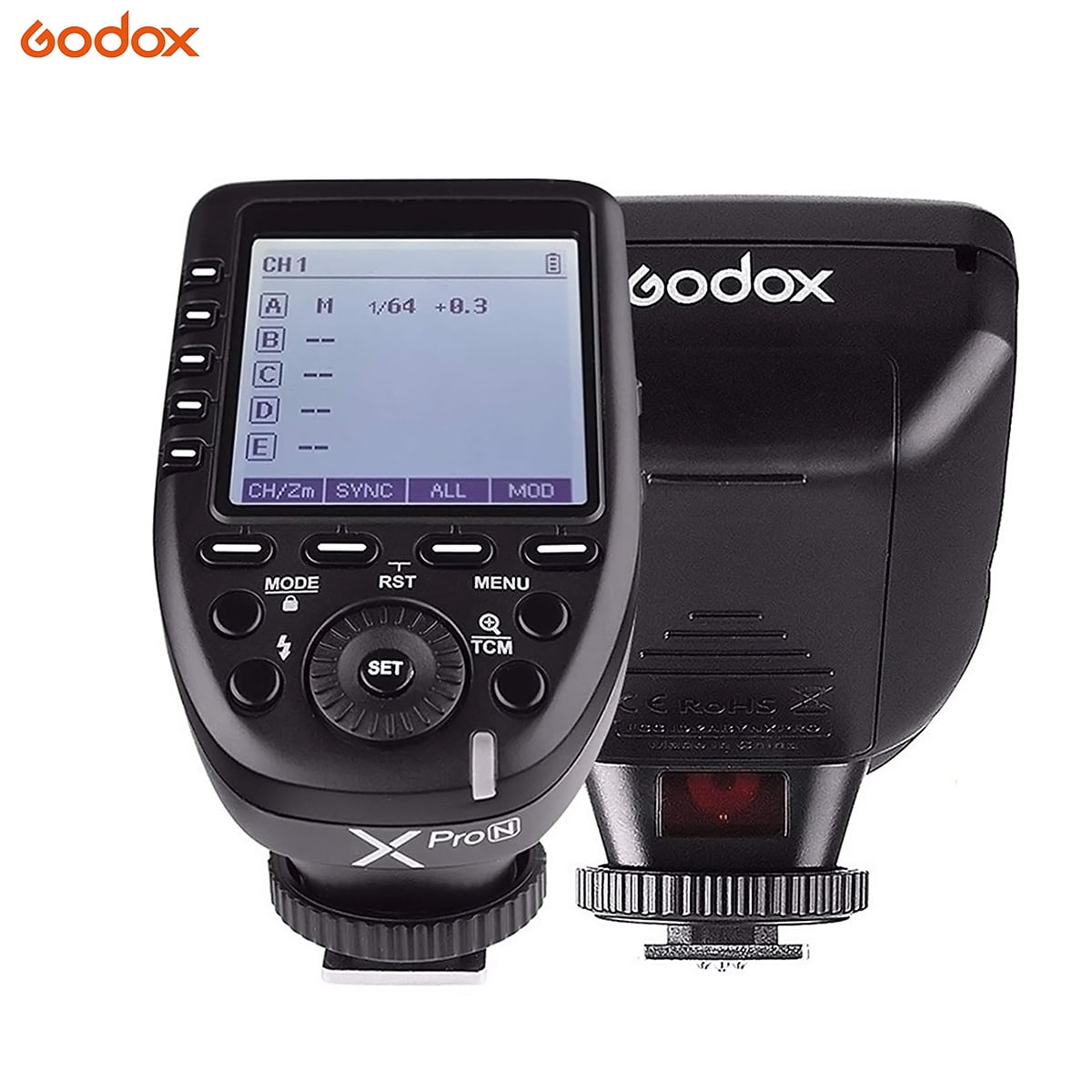Godox XPro-N i-TTL 2.4G 1/8000s Wireless Flash Trigger Transmitter 16 ...