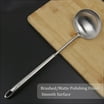 Hvanam Kitchen Soup Ladle 304 Stainless Steel Punch Metal Luminous ...