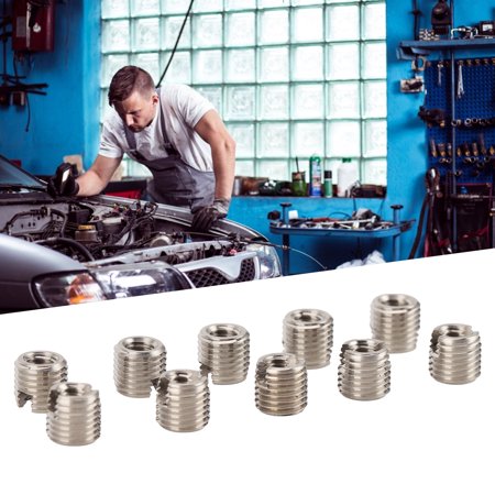 Thread Reducing Nut, Stainless Steel Thread Inserts 10Pcs Fastener ...