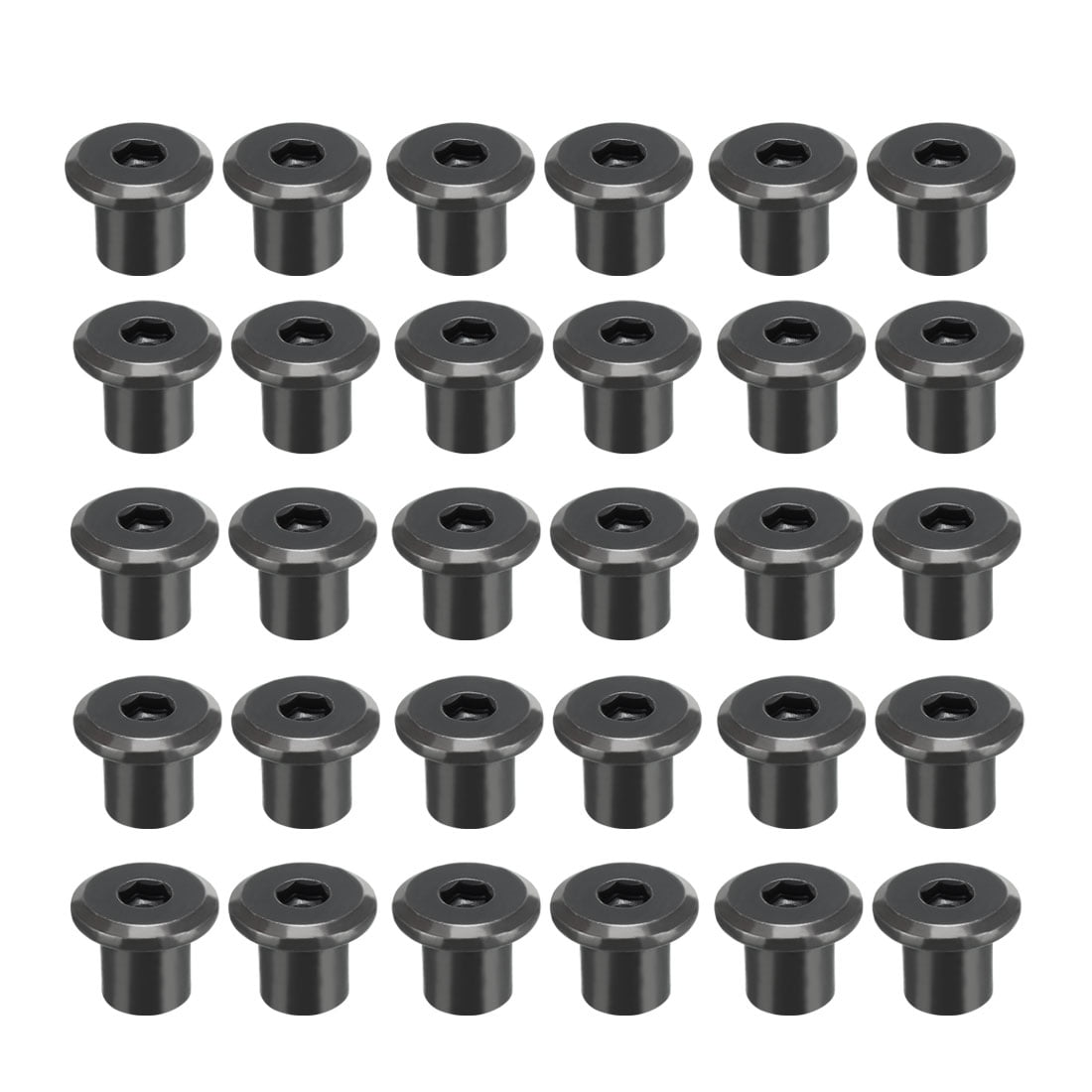 M8x10mm Rivet Hex Socket Head Insert Nut Screw Post Power Coated 30pcs ...